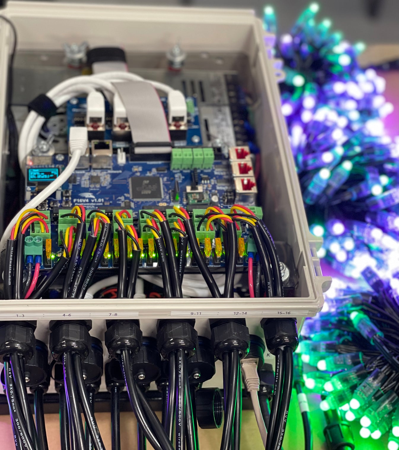 F16V4 Pixel Controller – Holiday Lighting Controller